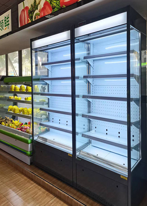 1.25m Mini Open Type Integrated Merchandise Chiller For Supermarket
