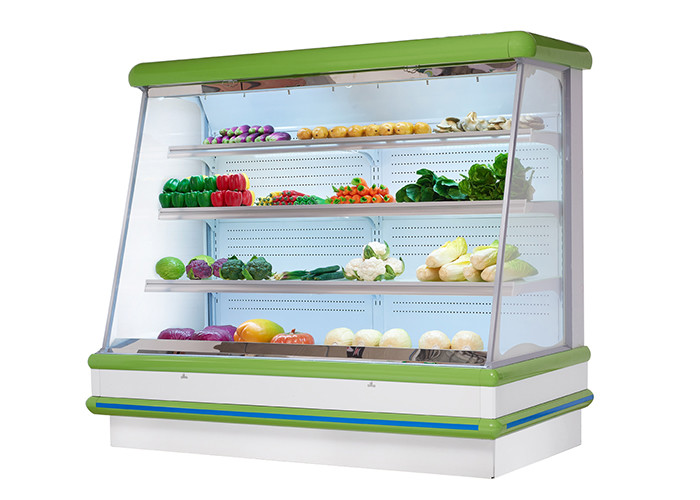 Commercial Vegetables Multideck Open Freezer Built In System For Restaurant