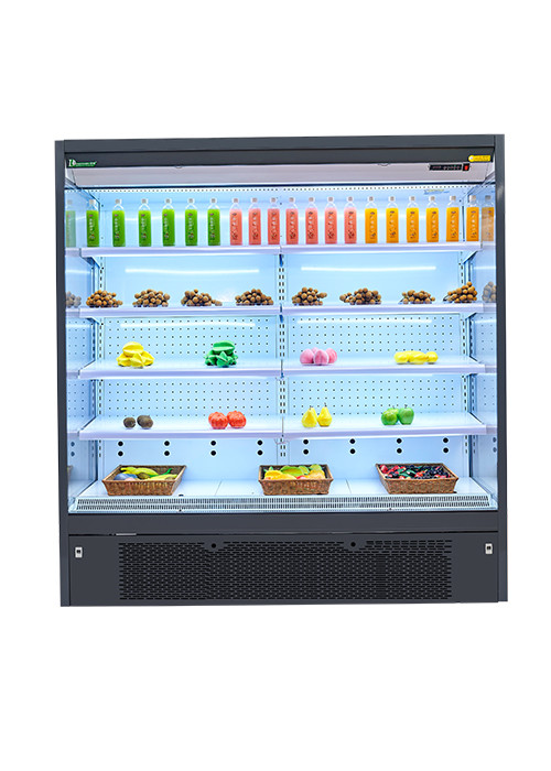 Multideck Drinks Vegetable And Fruit Open Front Chiller For Supermarket