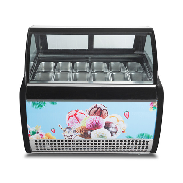 Frost Free Ice Cream Display Freezer Fan Cooling With Ultimate ...