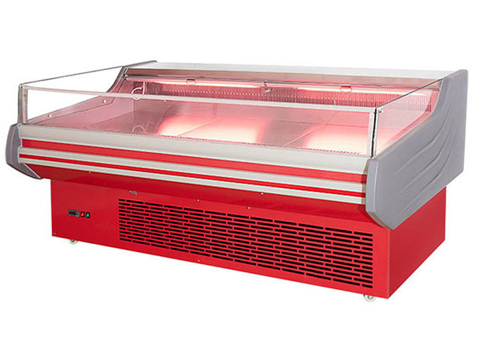 Temp Control Commercial Red Fresh Meat Showcase Dynamic Cooling Deep ...