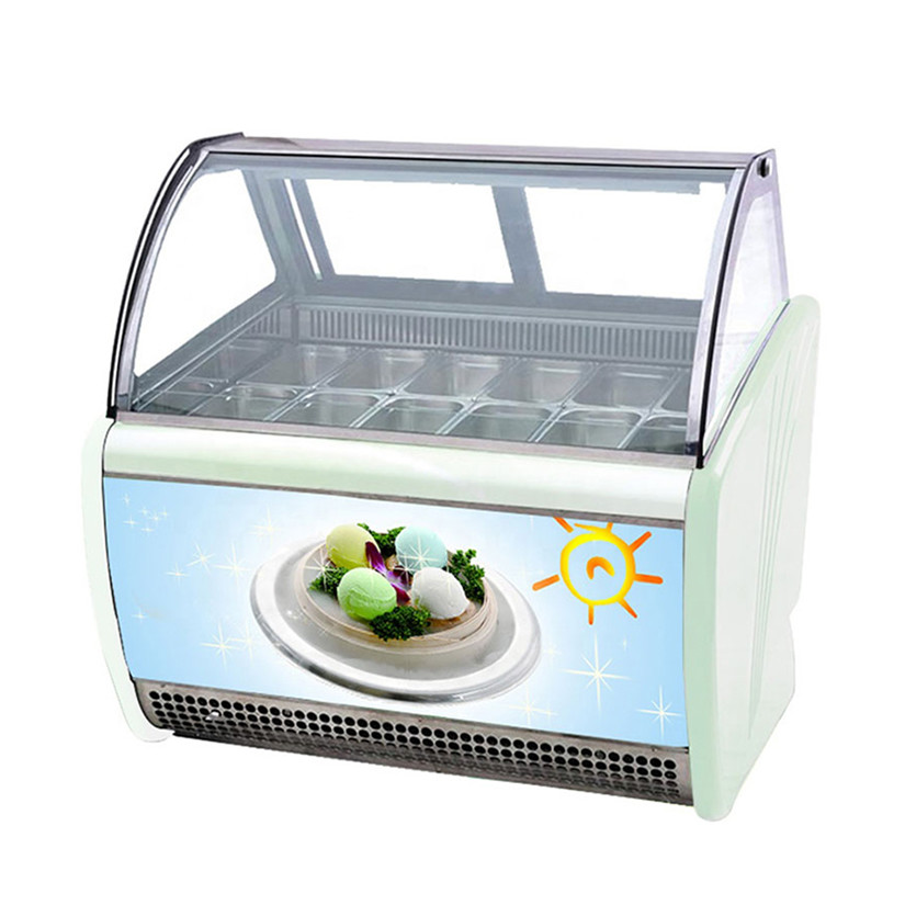 Versatile Storage Container Gelato Display Freezer For Different Types ...
