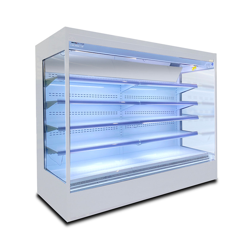 Open Display Fridge Cooling For Fresh Food And Beverage Display 2-8C ...