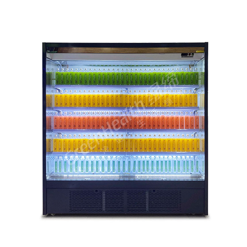 Four Shelves And Five Display LED Multideck Display Chiller With Night ...