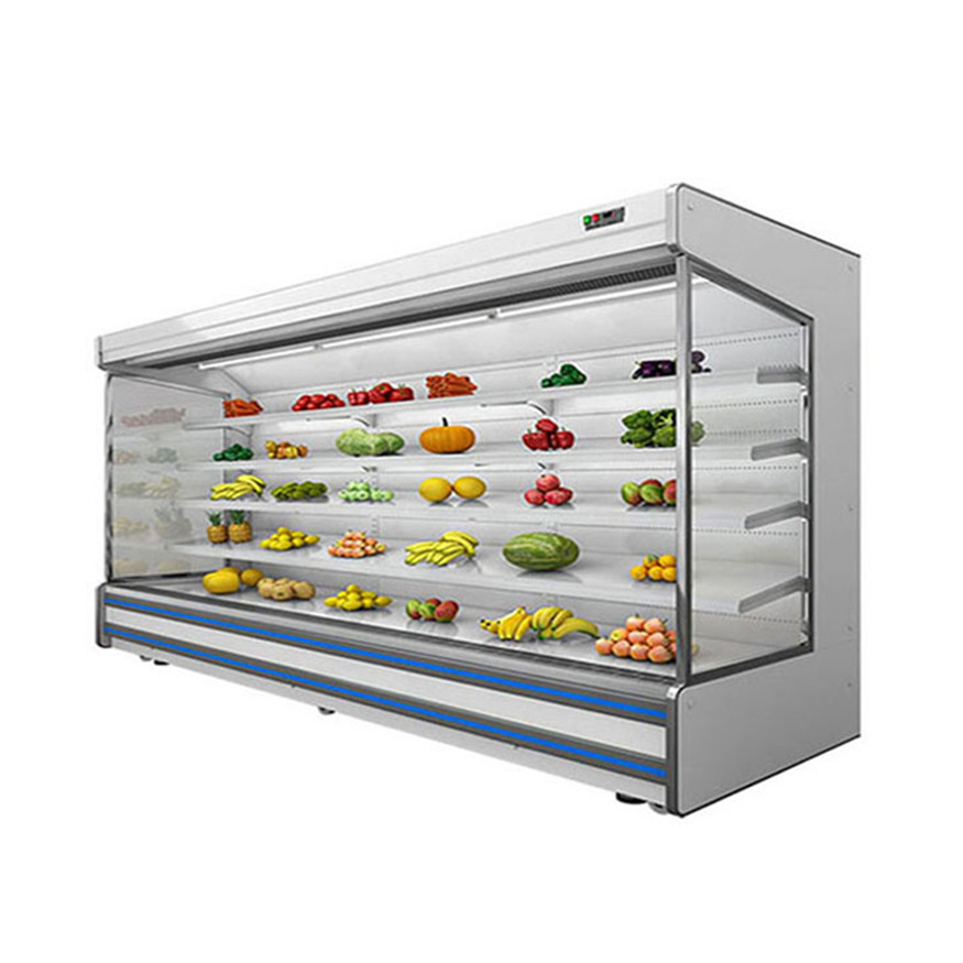 LED Multideck Open Display Chiller With 4 Shelves And 5 Display Space ...