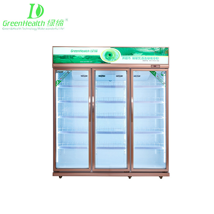 -18℃ Upright Pepsi Commercial Beverage Display Freezer With Glass Door