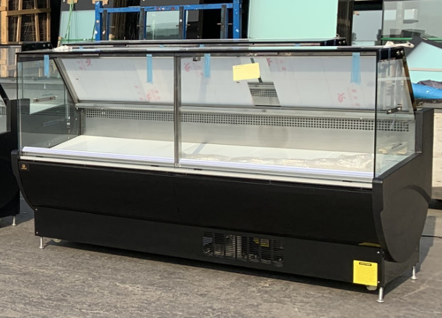 Square Glass Display Deli Display Refrigerator With Open Door ...