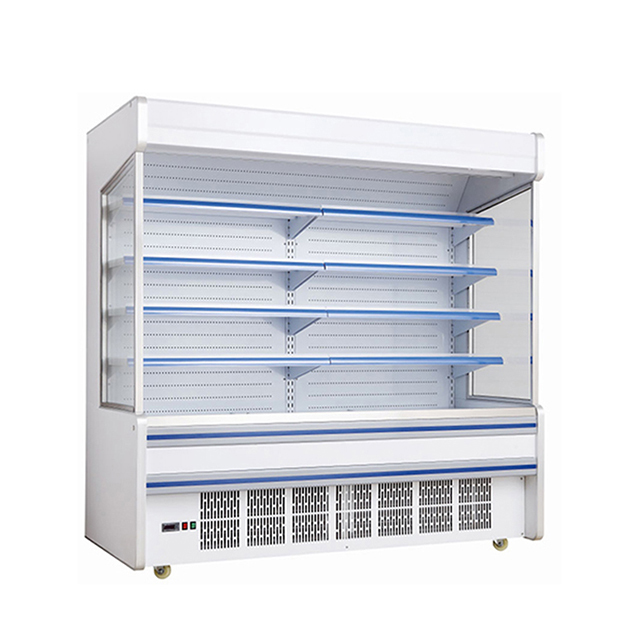 A Five Layer Shelf Product Storage Display Open Type Freezer With Built ...