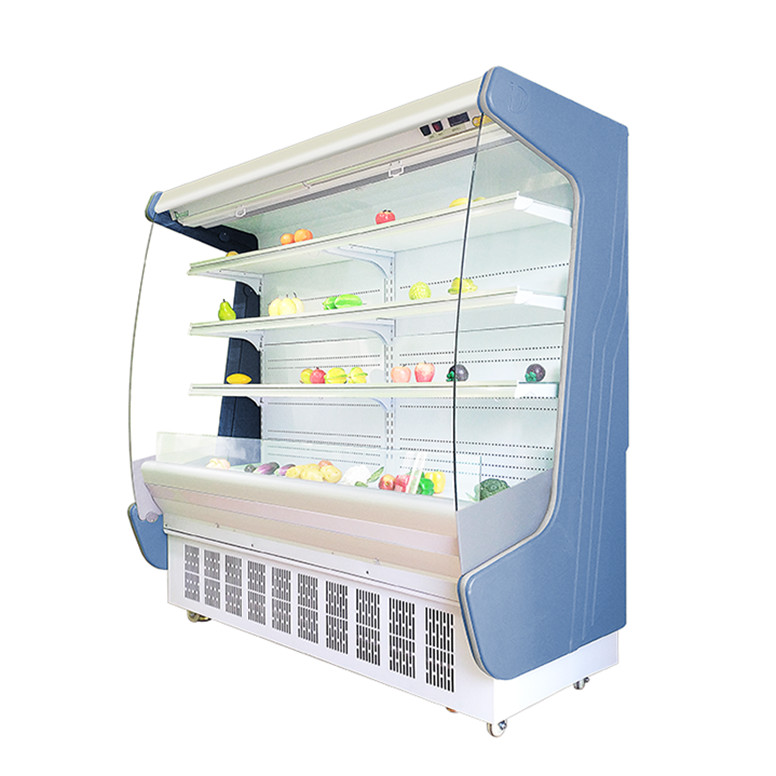 Remote System Multideck Open Chiller / Beverage Refrigerator Showcase