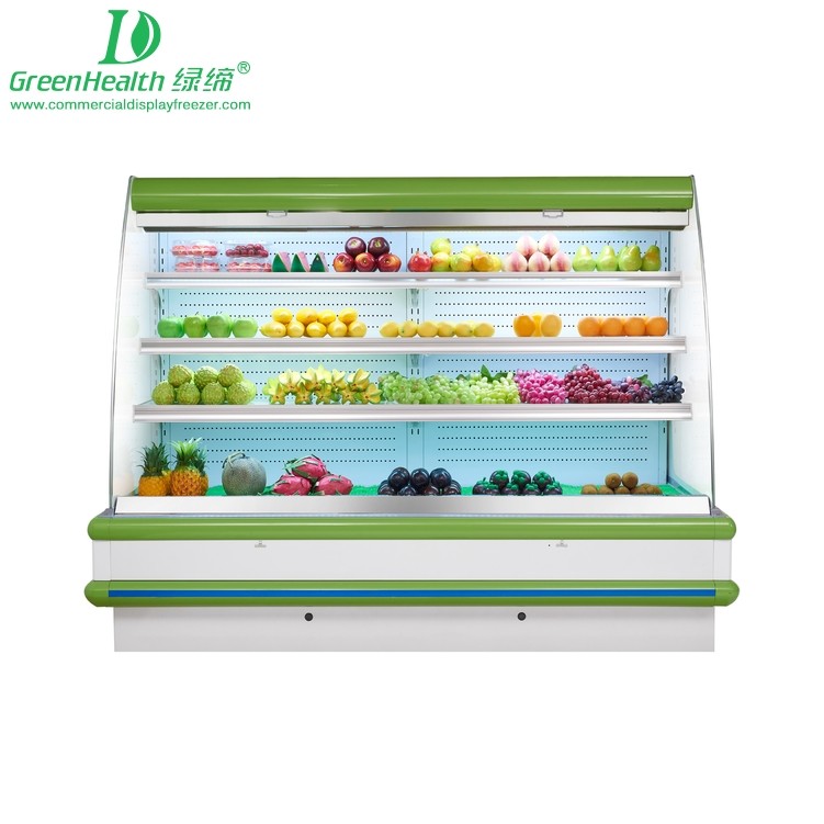 Upright Multideck Open Chiller Fridge With DANFOSS R404a / R134 Compressor