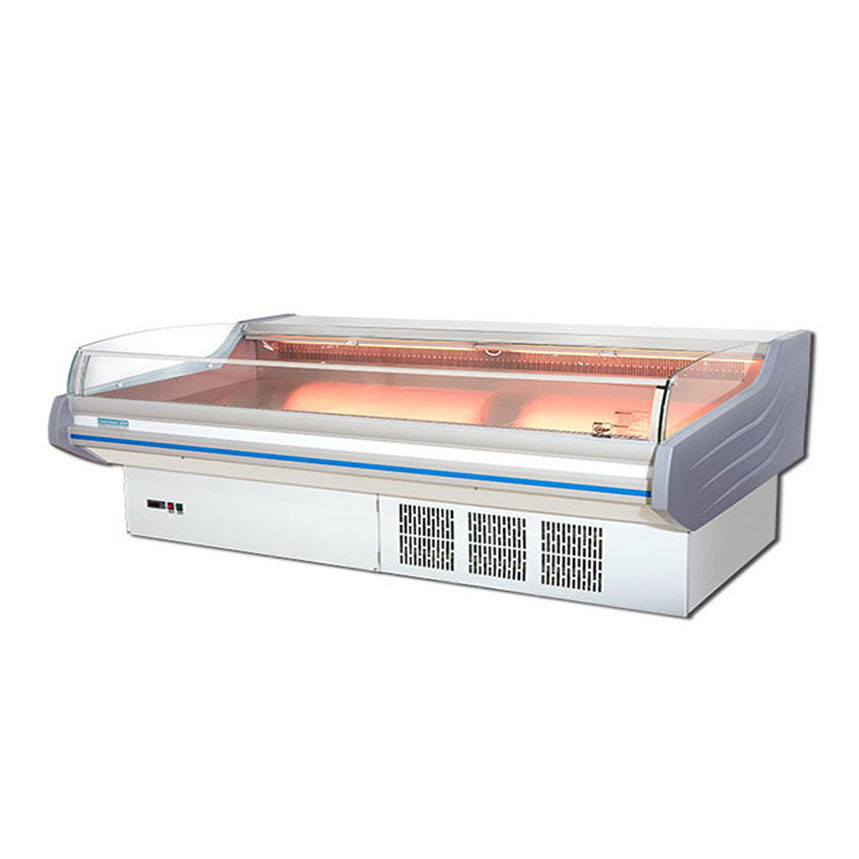 Led Light Commercial Meat Freezer Display Cooler Meat Showcase For Butcher