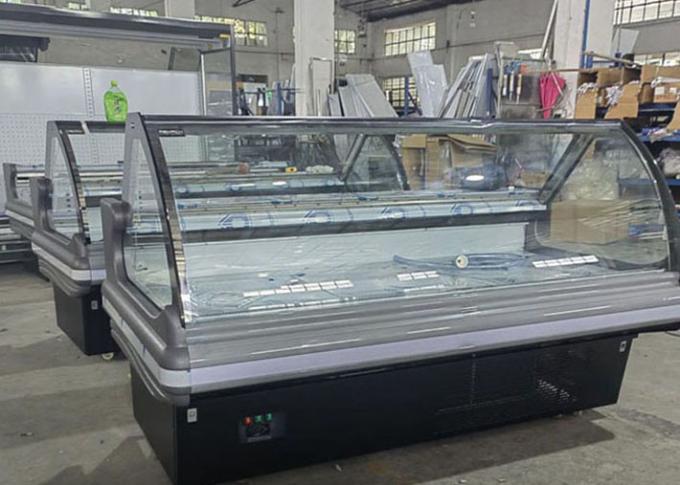 Adjustable Door Meat Deli Display Refrigerator Cooked Food Display Cabinets