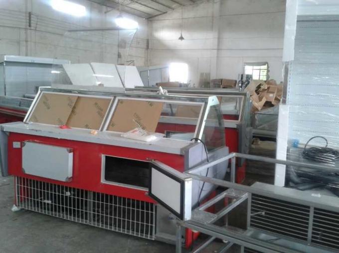 Commercial Deli Display Coolers For Fish With 2~8 ℃ 35~65℃ Temperature